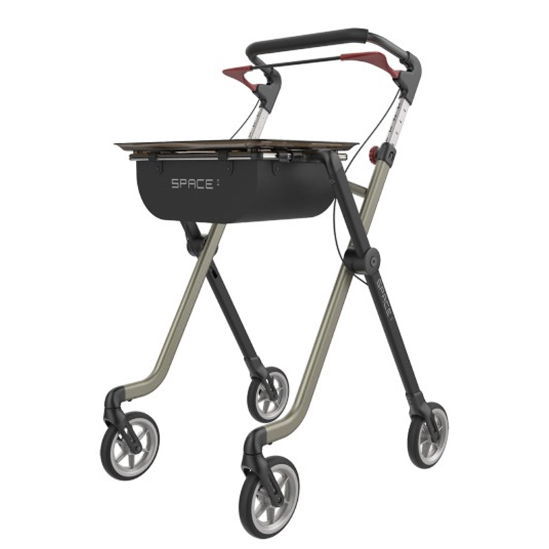 Rehasense Space I Rollator (Black/Champagne) | Health and Care