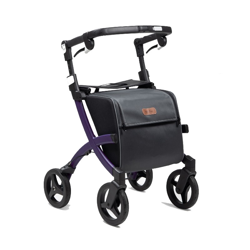 Rollz Flex 2.0 Dark Purple Rollator | Health and Care