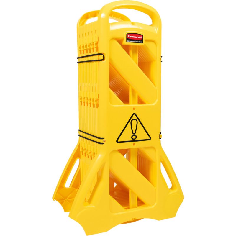 Rubbermaid Mobile Yellow Safety Barrier | Health and Care