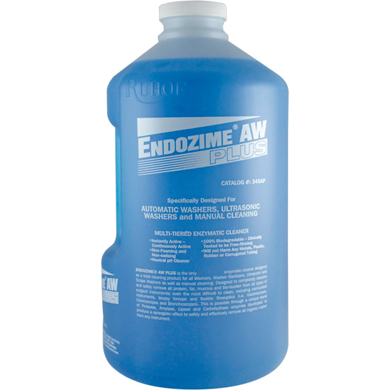 Ruhof Enzymatic Instrument and Scope Cleaner Endozime AW Plus No Foam 4 ...