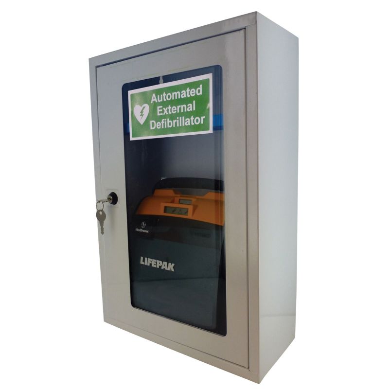 Safety First Aid AED Defibrillator Wall Cabinet :: Sports Supports ...