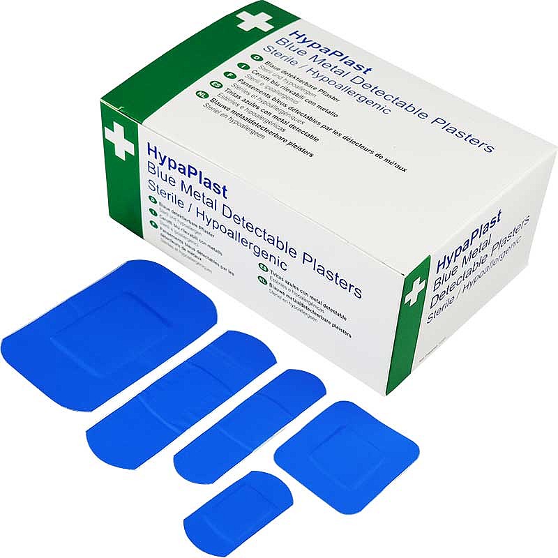 HypaPlast Blue Detectable Plasters x100 | Health and Care