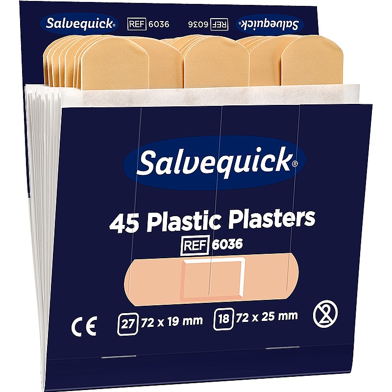 SFA Salvequick Plastic Plasters Pack of 6 | Health and Care