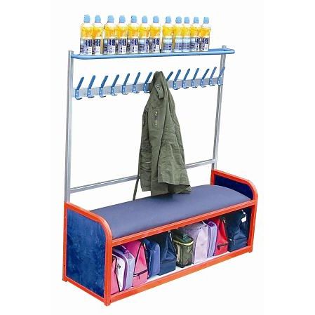 School Cloakroom Coat & Storage Bench | Health and Care