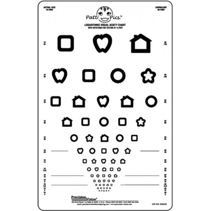 Patti Pics LogMAR Children's Eye Chart | Health and Care
