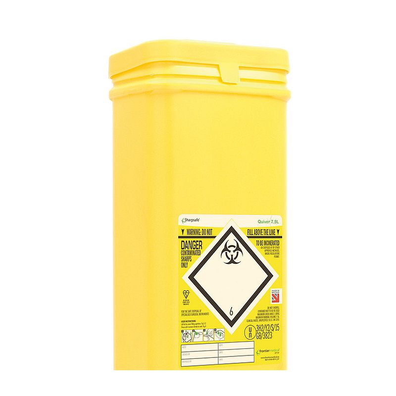 Sharpsafe 7.5L Protected Sharps Quiver 20 Pack | Health and Care