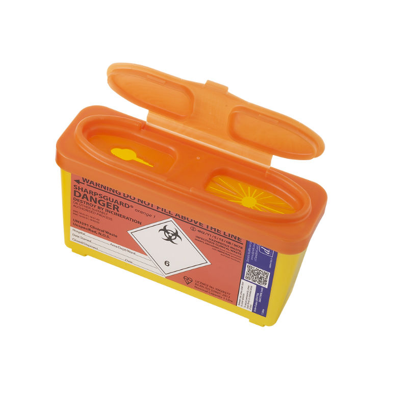 Sharpsguard Orange 1L Sharps Container (Case of 30) | Health and Care