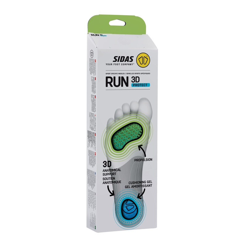 Sidas 3D Run Protect Full Length Insoles | Health and Care