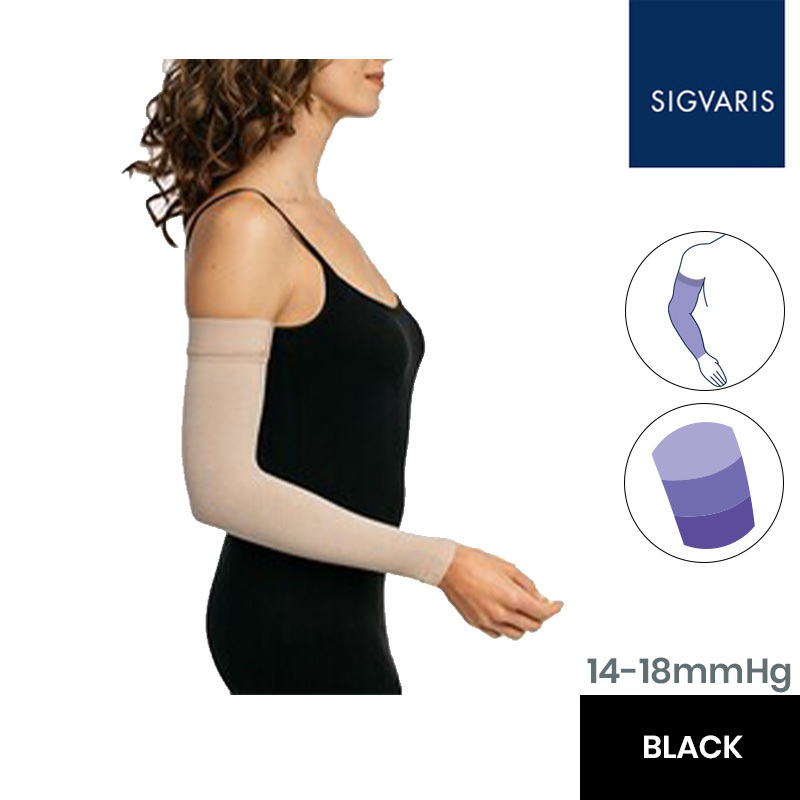 Sigvaris Advance Unisex CL1 Black Arm Sleeve | Health and Care