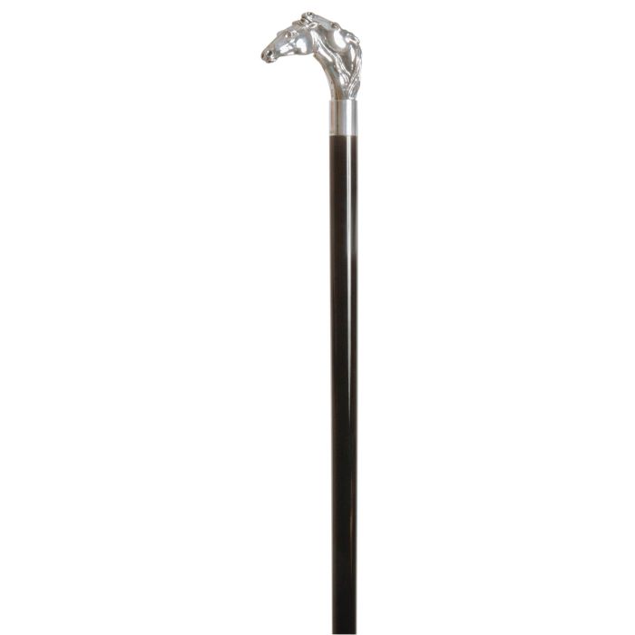 Silver-Plated Two Horse Cane | Health and Care