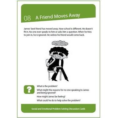 Social and Emotional Problem Solving Discussion Cards | Health and Care