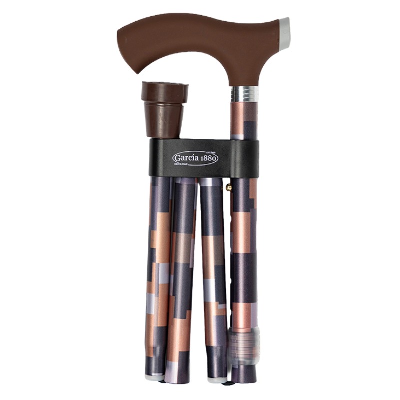 Brown Collage Soft-Touch Walking Stick | Health and Care