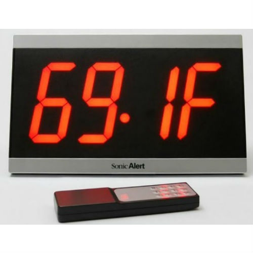Sonic Alert Extra Large Display Clock with Remote | Health and Care
