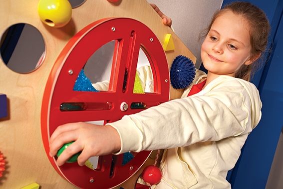 SpaceKraft Big Wheel Tactile Wall Panel | Health and Care