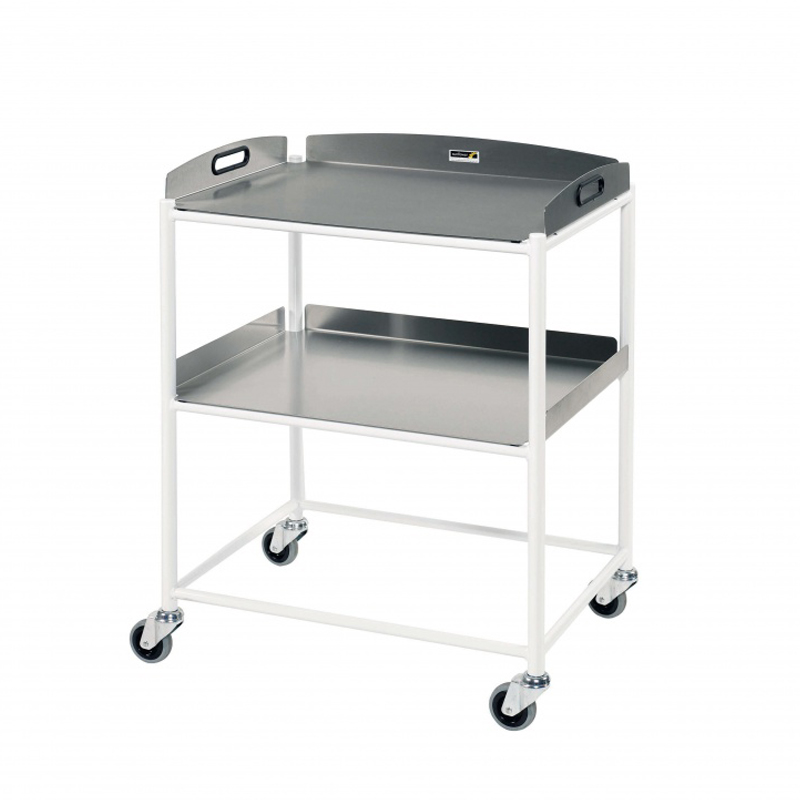 Dressing Trolley 66cm & 2 Steel Trays | Health and Care