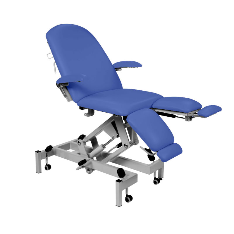Mid Blue Fusion Hydraulic Podiatry Chair | Health and Care