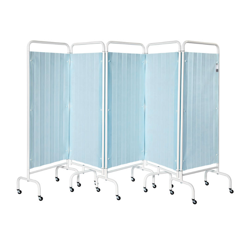 Blue Mobile 5-Panel Folding Ward Screen | Health and Care