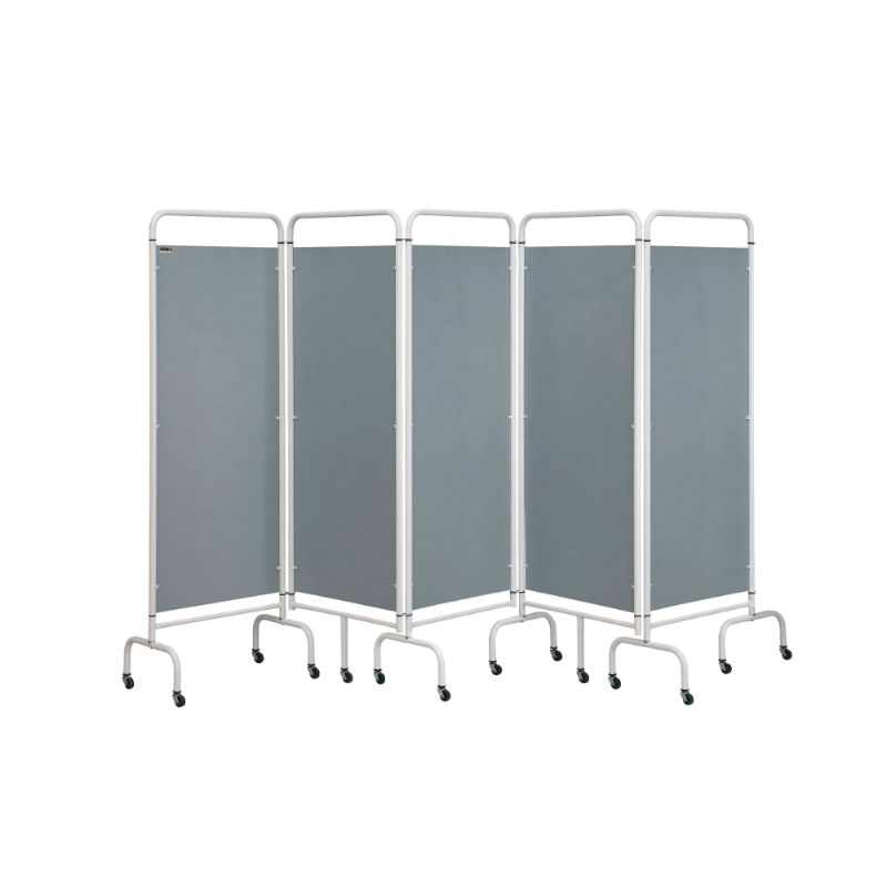 Silver Mobile 5-Panel Folding Screen | Health and Care