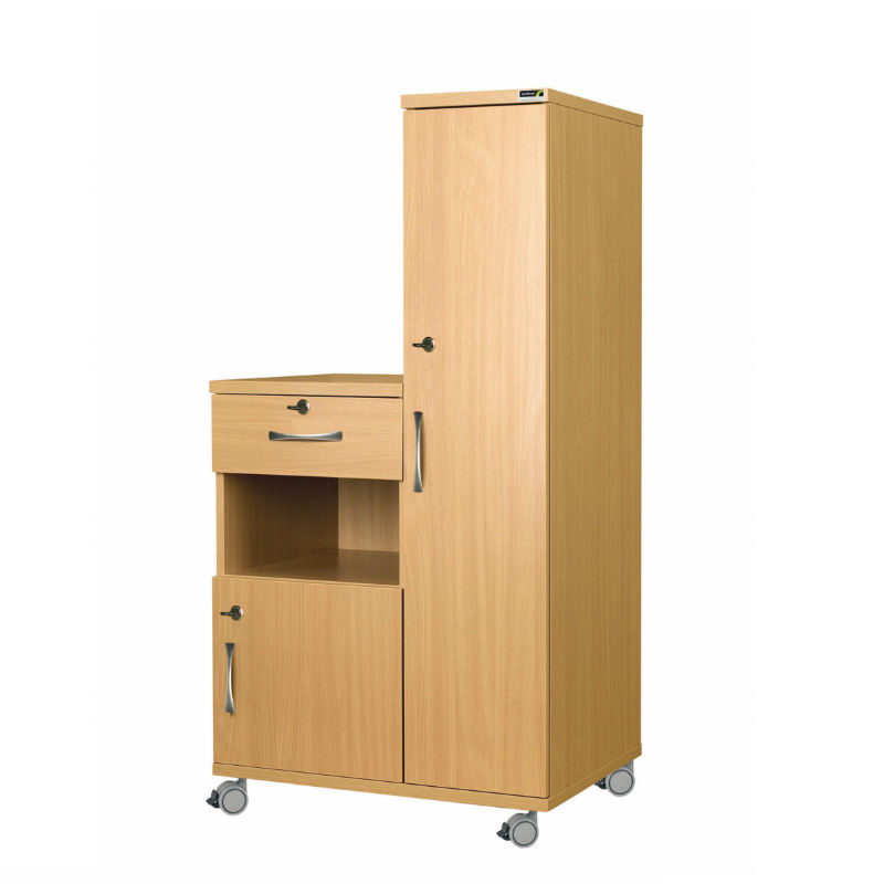 Sunflower Medical Oak Laminate-Faced MDF Right-Hand Wardrobe and ...