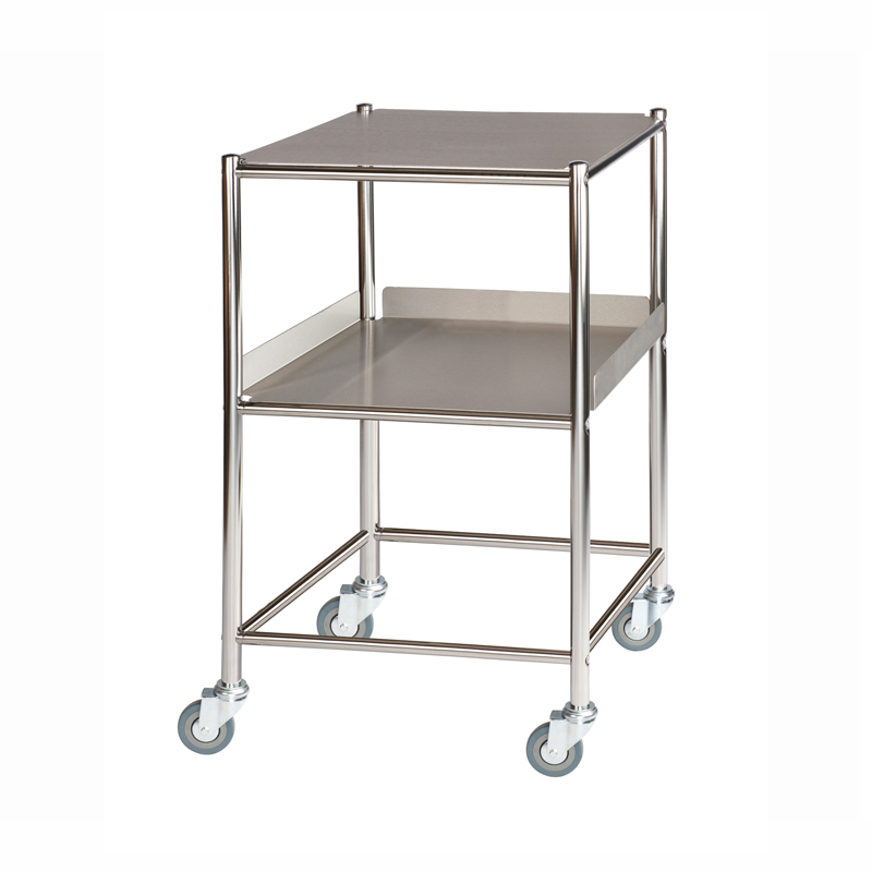 Trolley 46 x 52 x 86cm w/ 1 Tray + Shelf | Health and Care