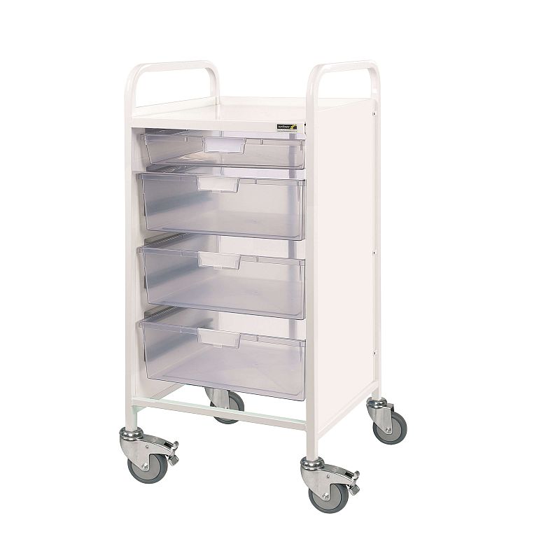 Vista 55 Trolley - 1 Sing., 3 Doub. Trays | Health and Care