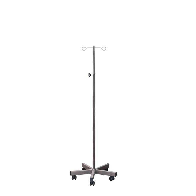 Sunflower Weighted IV Stand - 2 Hook | Health and Care