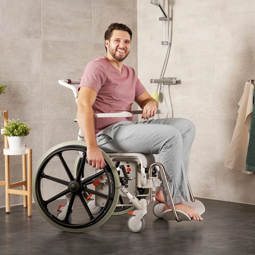 Etac Swift Mobil 24"-2 Shower Commode Chair | Health and Care