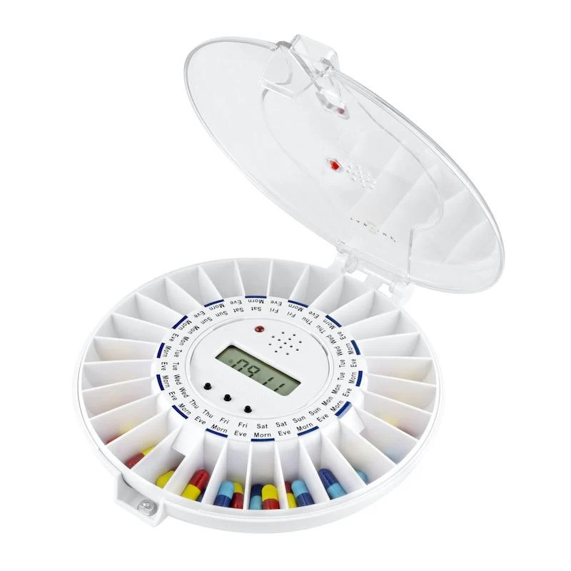 TabTime Medelert Pill Dispenser Clear Lid | Health and Care