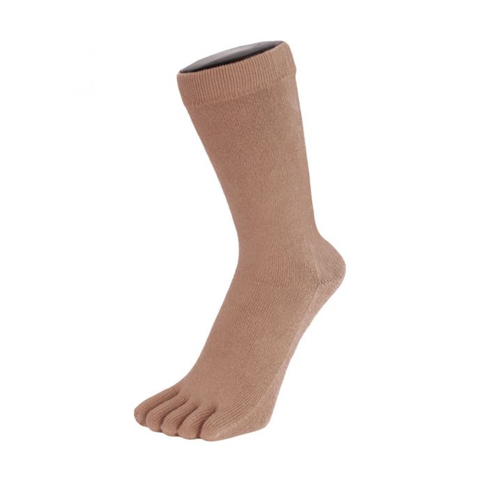 TOETOE Essential Mid-Calf Toe Socks (Fawn) | Health and Care