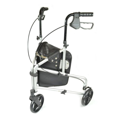 Compact Aluminium Tri Wheel Walker | Health and Care