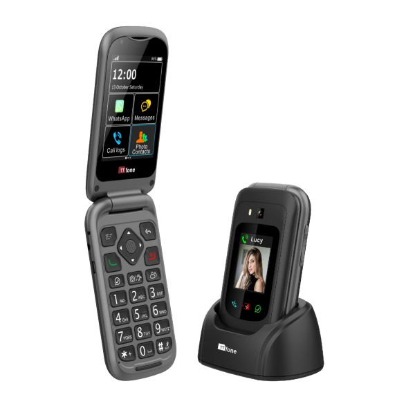 TTfone TT970 4G Flip Phone with SOS Button | Health and Care
