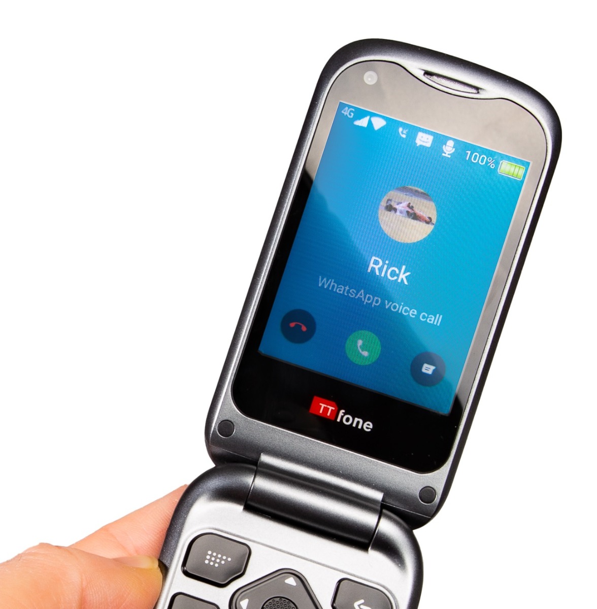 TTfone TT970 4G Flip Phone with SOS Button | Health and Care