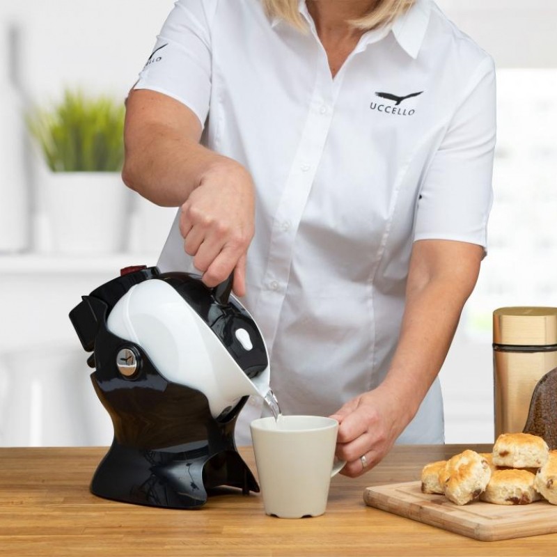 Uccello Kettle Tipper (Black/White) | Health and Care