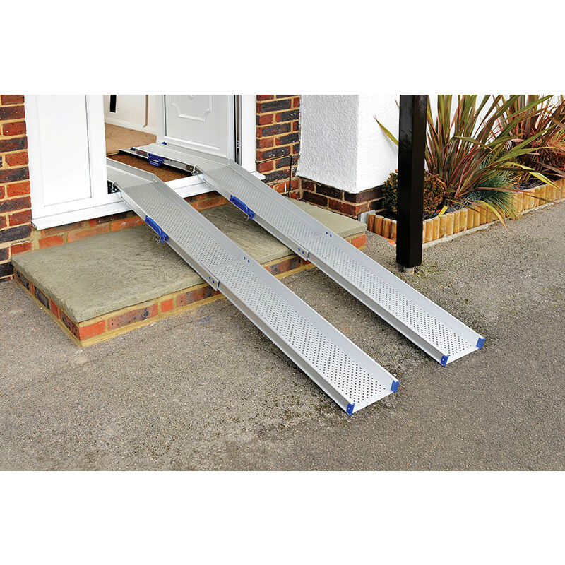 Folding Threshold Wheelchair Ramps Pair | Health and Care