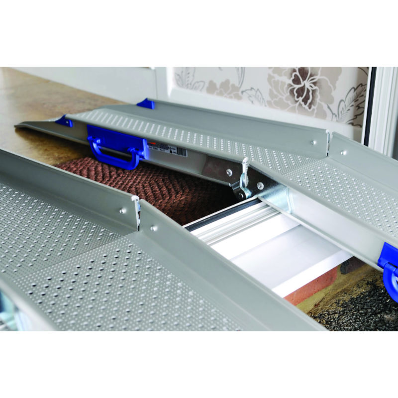 Folding Threshold Wheelchair Ramps Pair | Health and Care