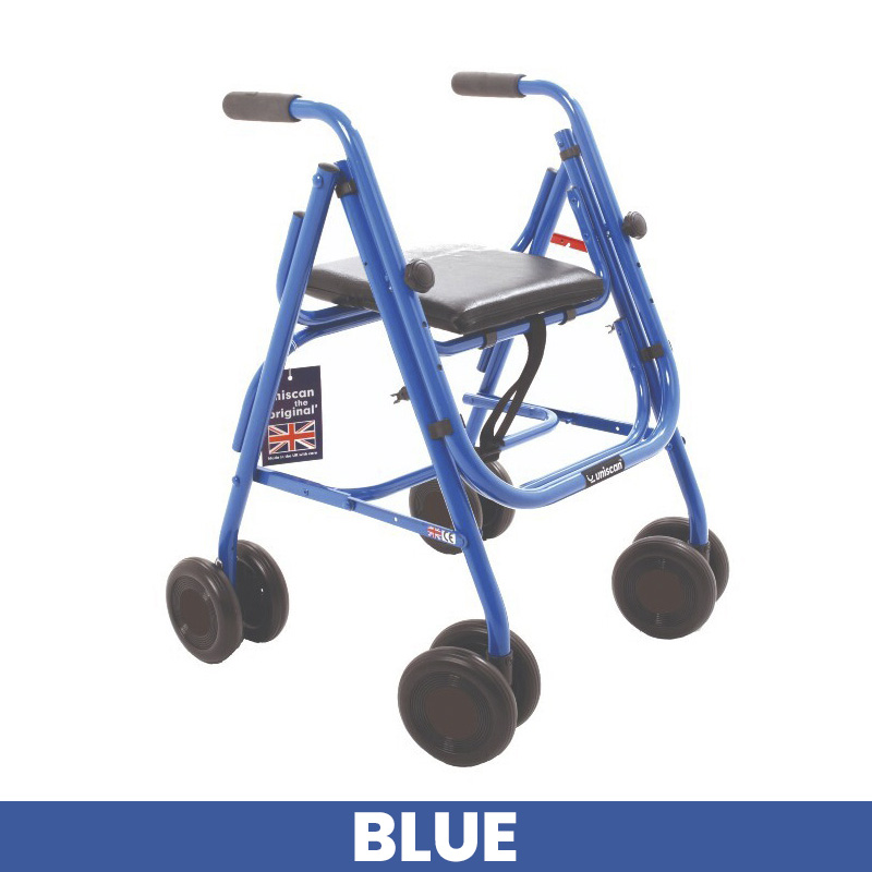 Uniscan Cadet Blue Walker (Pressure Brake) | Health and Care