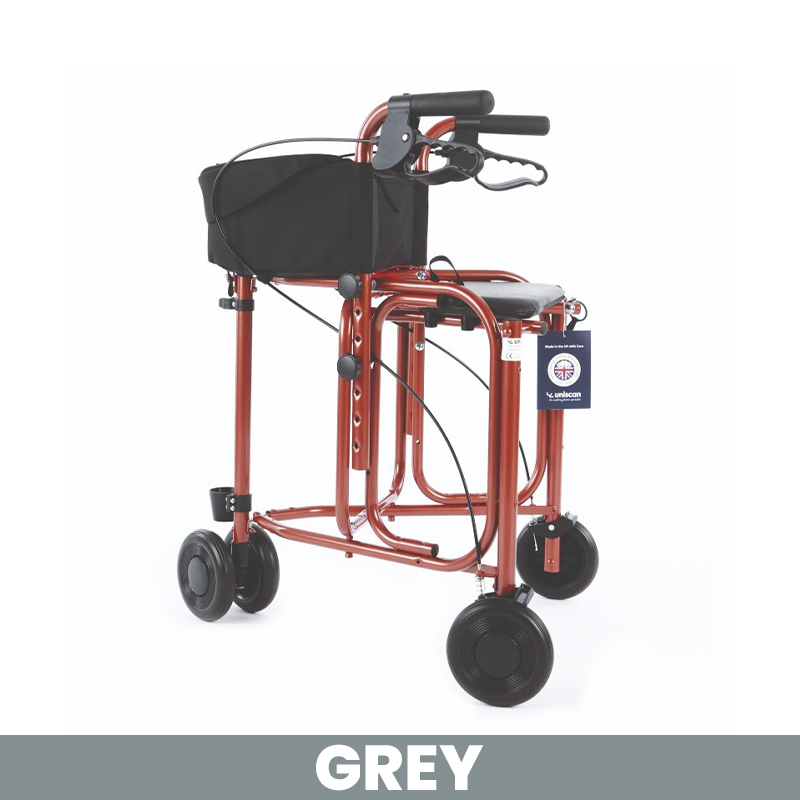 Uniscan Triumph 3-Wheel Grey Walker | Health and Care