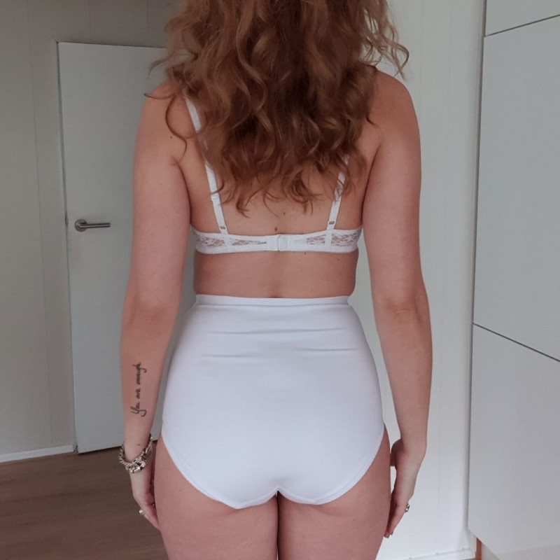 Vanilla Blush Womens White Hernia Pantie Health And Care