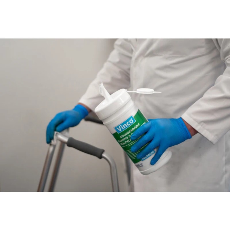 Vinco Disinfectant Wet Wipes (Tub of 200) | Health and Care