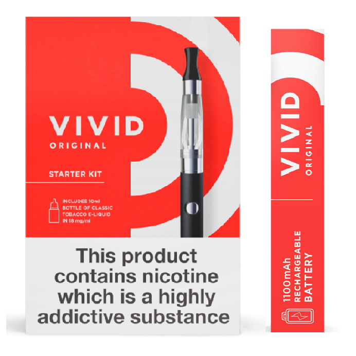 Vivid Original E-Cigarette Starter Pack | Health and Care