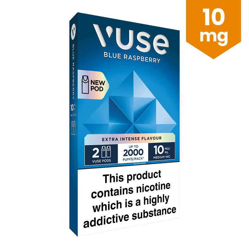 Vuse Blue Raspberry Intense Pods (10mg) | Health and Care