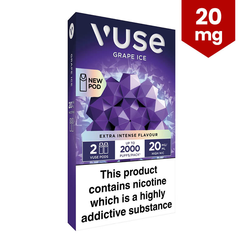 Vuse Intense Grape Ice Refill Pods (20mg) | Health and Care