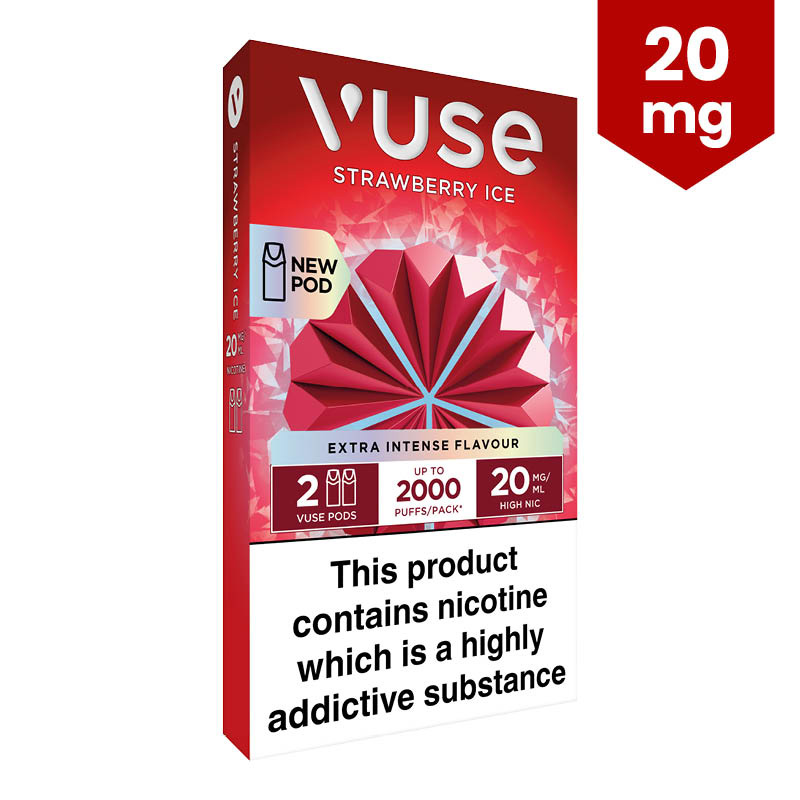 Vuse Strawberry Ice Refill Pods (20mg) | Health and Care