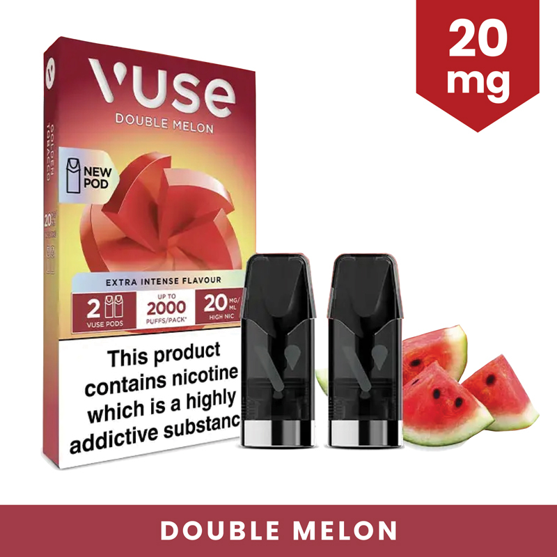 Vuse Double Melon Refill Pods (20mg) | Health and Care