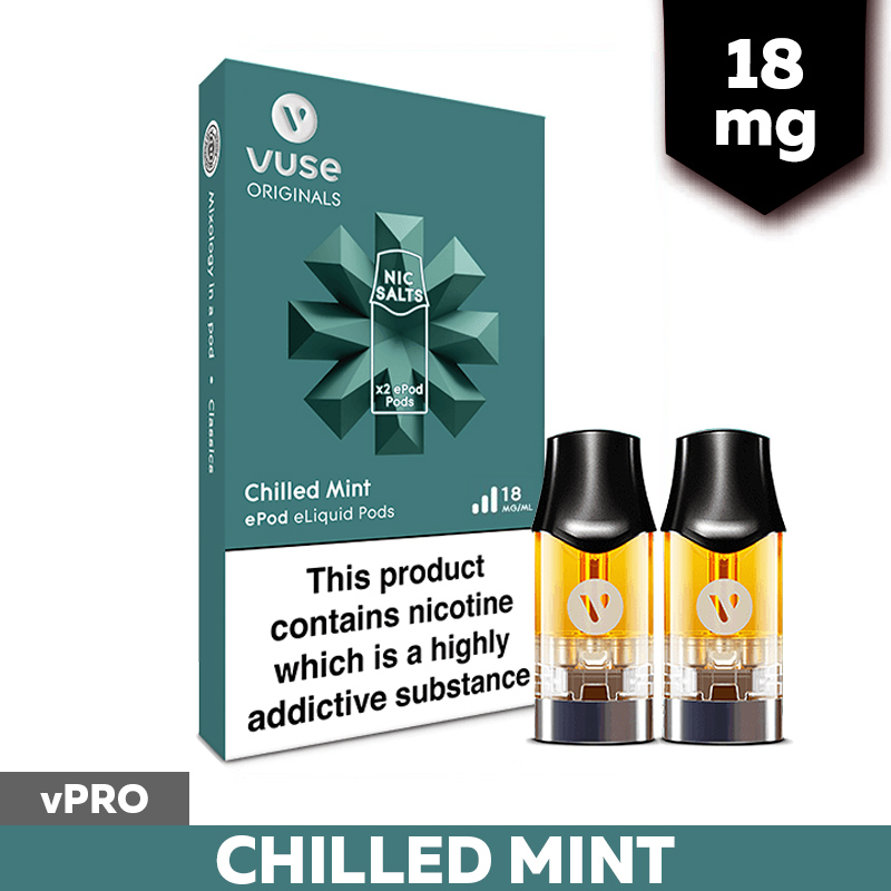 Vuse ePod 2 vPro Chilled Mint 18mg | Health and Care