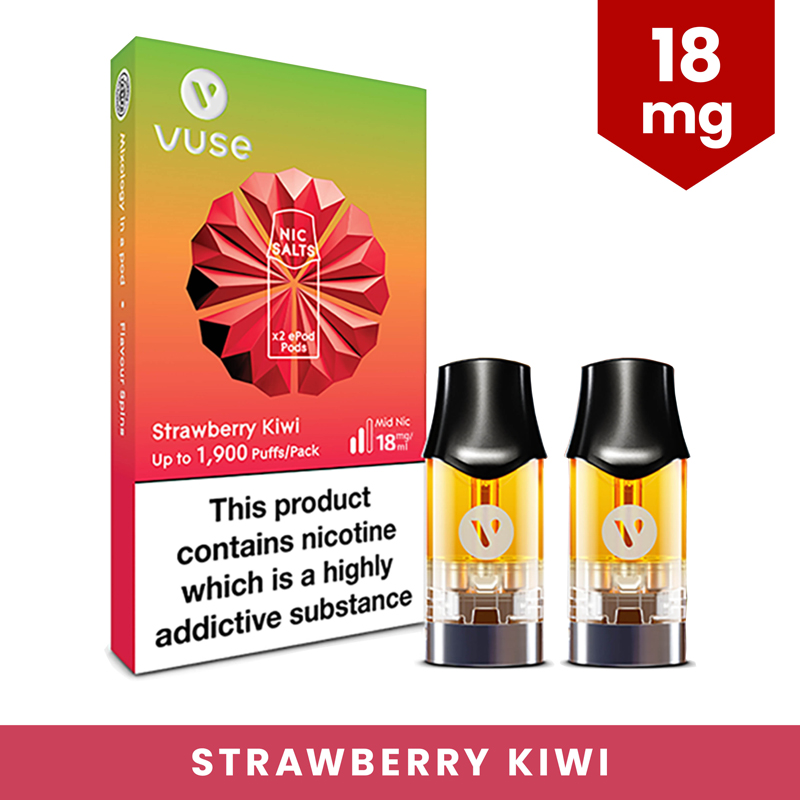 Vuse ePod 2 Strawberry Kiwi Pods (18mg) | Health and Care