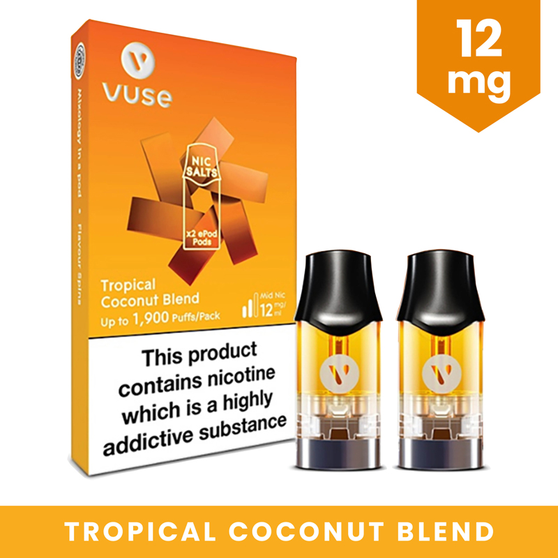 Vuse ePod 2 Tropical Coconut Pods (12mg) | Health and Care