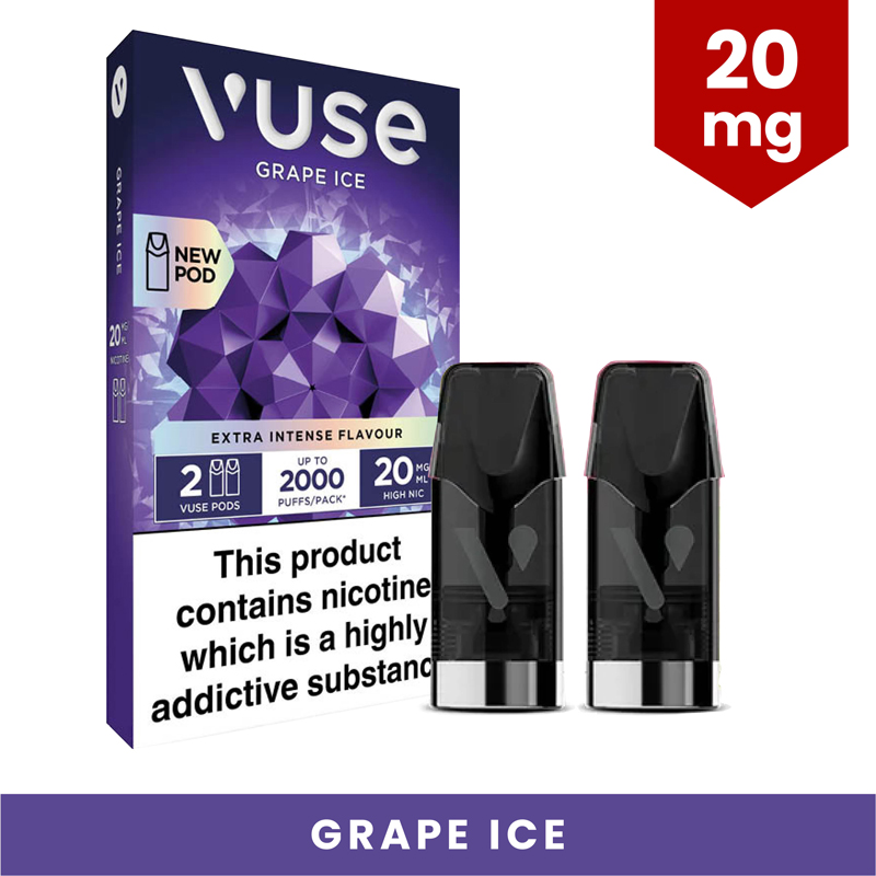 Vuse Intense Grape Ice Refill Pods (20mg) | Health and Care