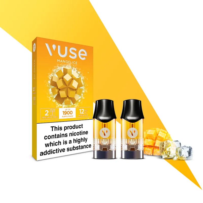 Vuse Pro Mango Ice Nic Salts eLiquid Pods (12mg) | Health and Care