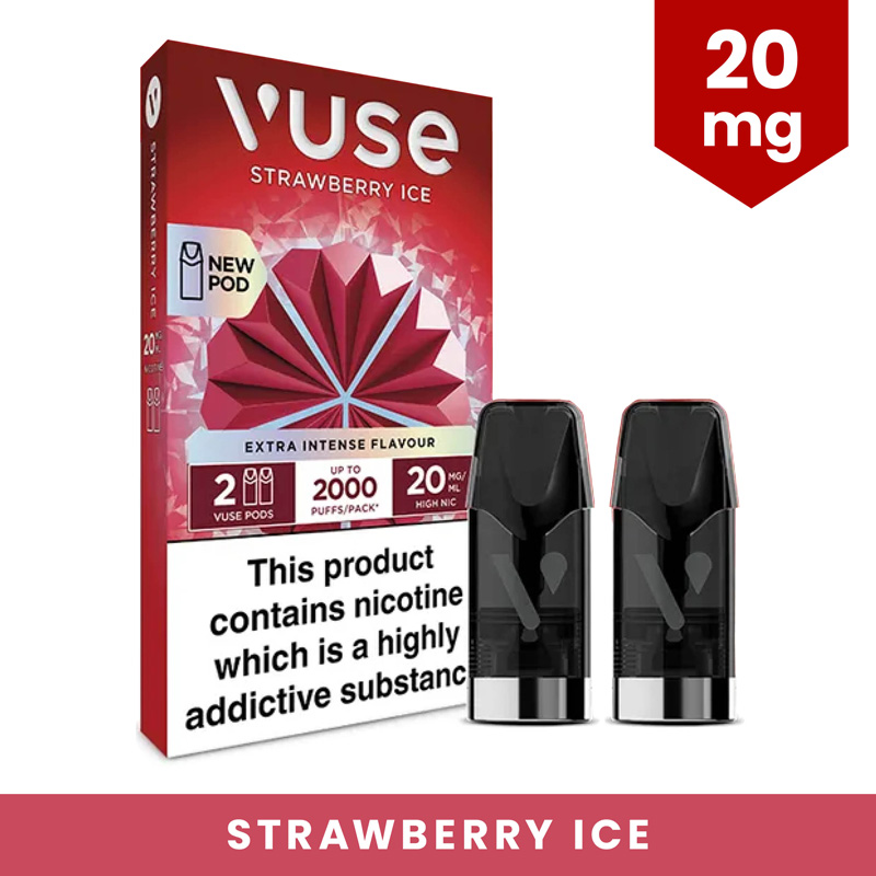 Vuse Strawberry Ice Refill Pods (20mg) | Health and Care